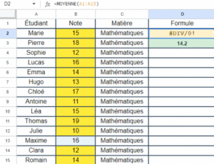 Calculer Une Moyenne Sur Excel : Formules Et Exemples